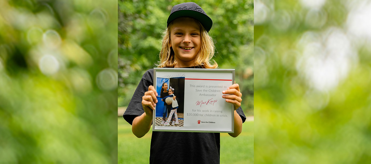 Max Keys Announced as an Ambassador for Save the Children